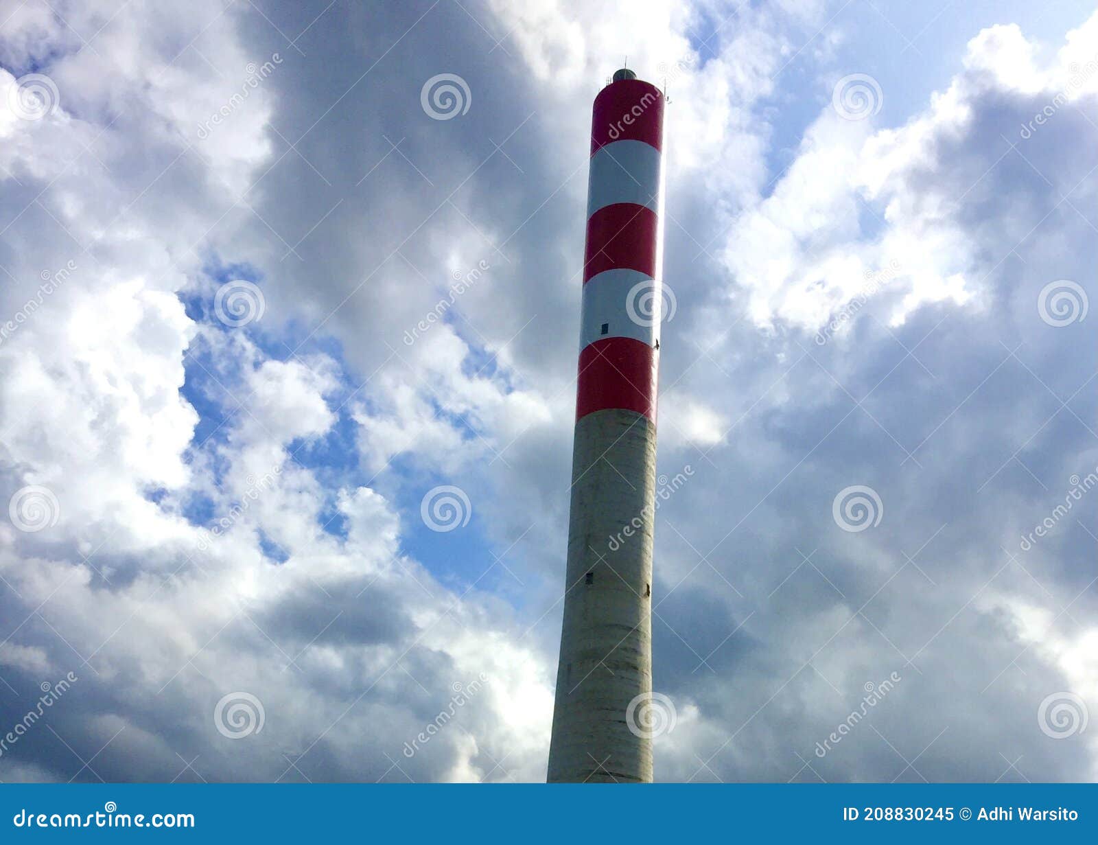 Smokestack View with Sky Background Stock Image - Image of powerstation ...