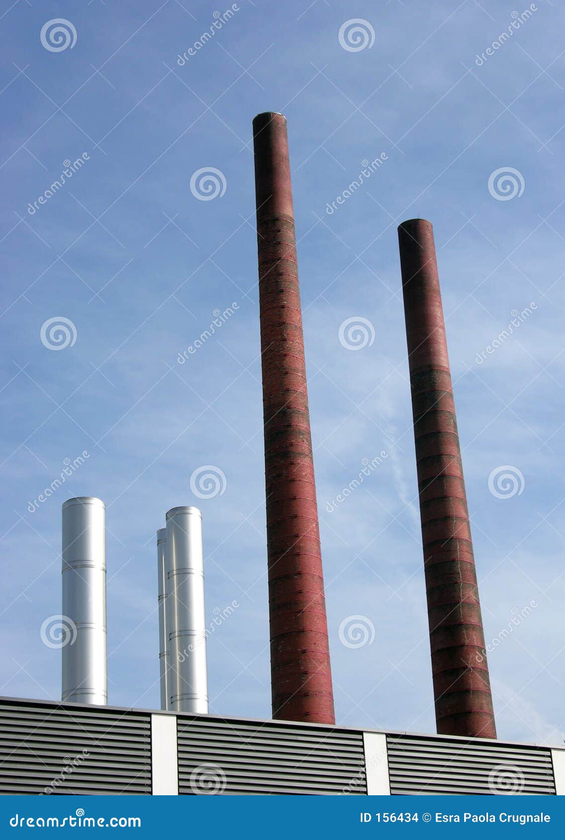 SMOKESTACKS stock photo. Image of enterprise, architecture - 156434