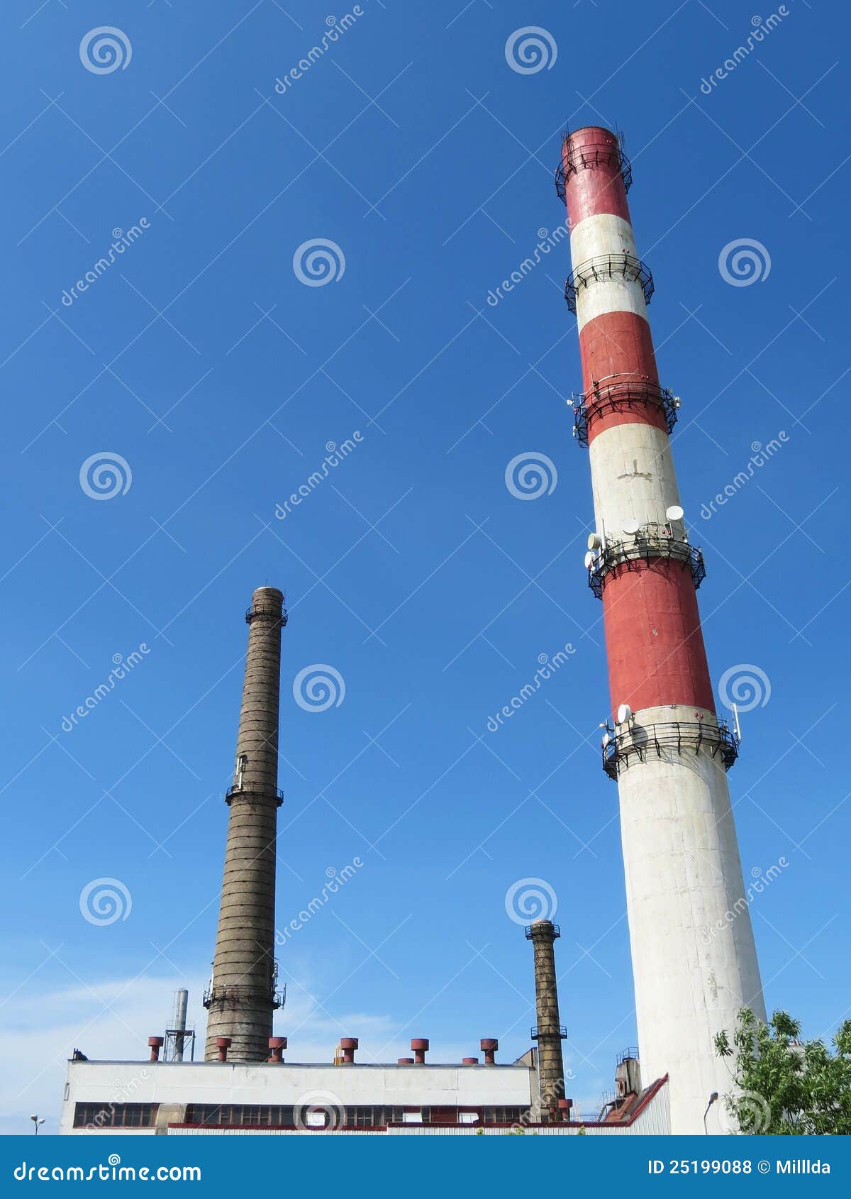 Smokestacks stock photo. Image of buildings, smokestack - 25199088