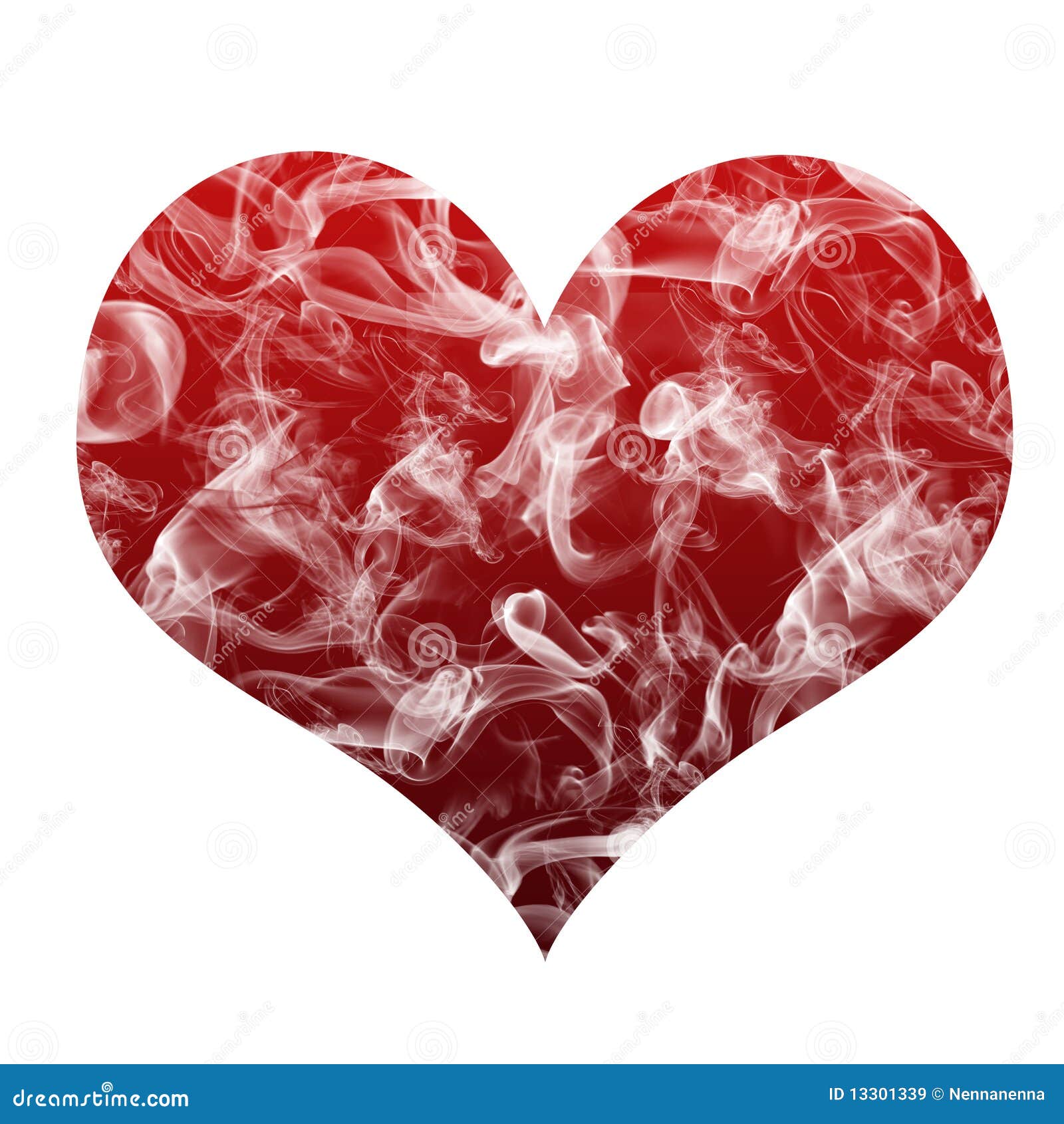 Smokey heart stock illustration. Illustration of abstract - 13301339