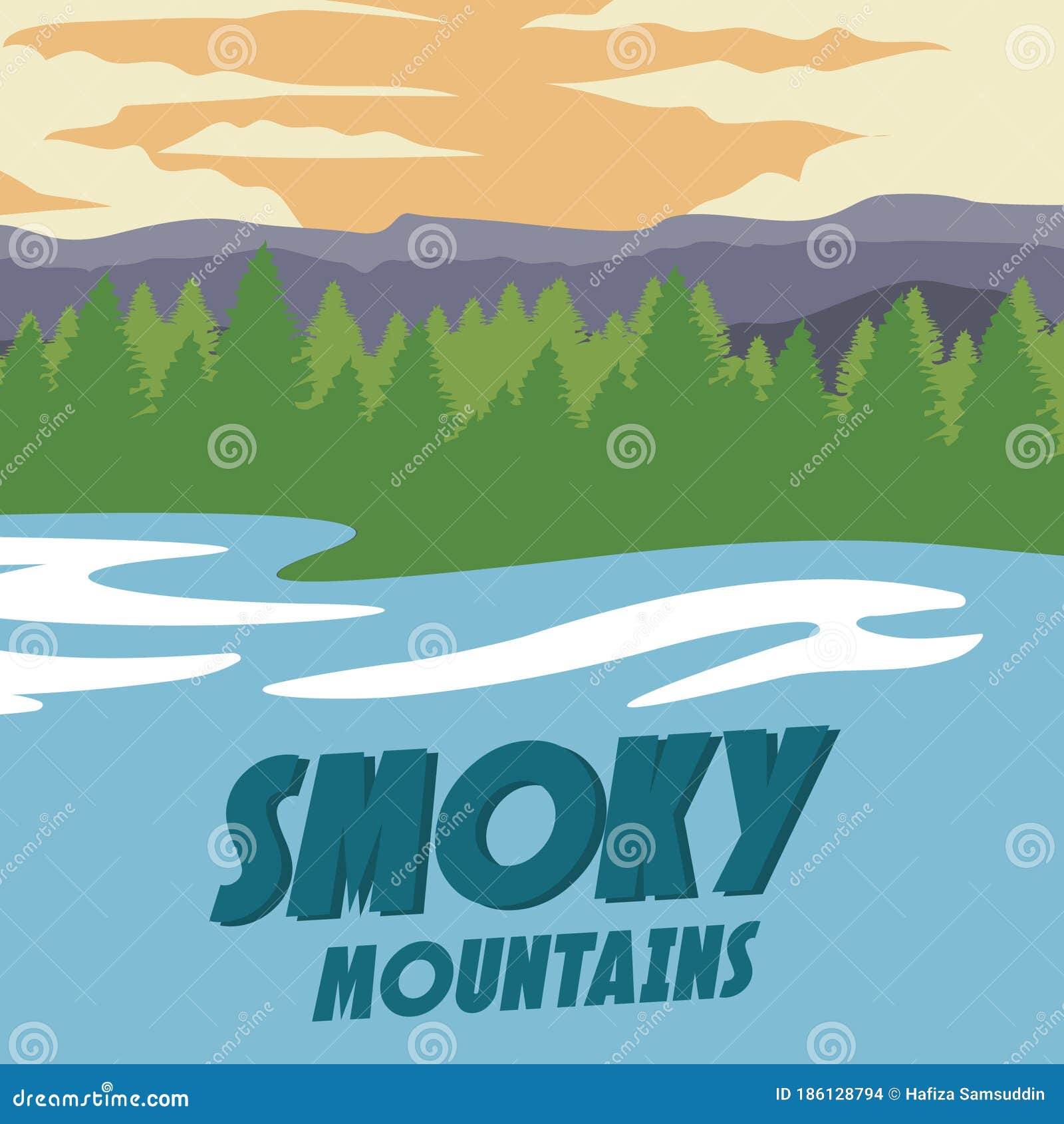 Smokey Mountains Stock Illustrations – 567 Smokey Mountains Stock ...