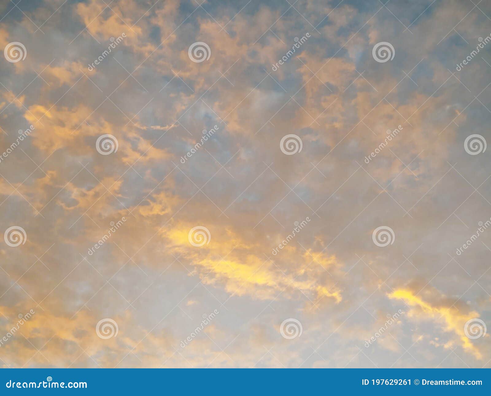 Smokey sky in sunset stock image. Image of sunset, yellow - 197629261