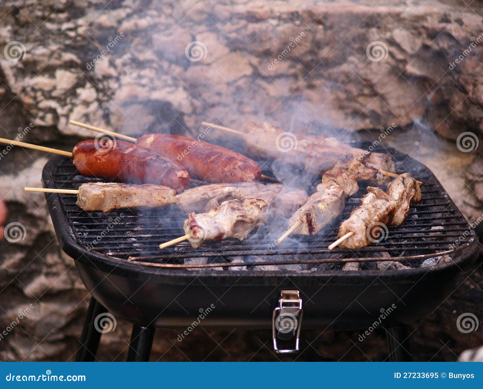 Smokin BBQ stock image. Image of kebab, barbecue, heat - 27233695