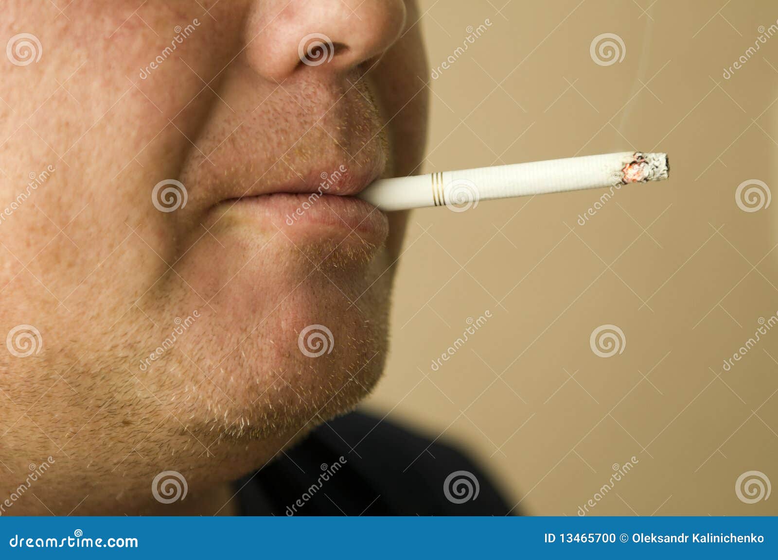 Smoking addict stock photo. Image of addiction, human - 13465700