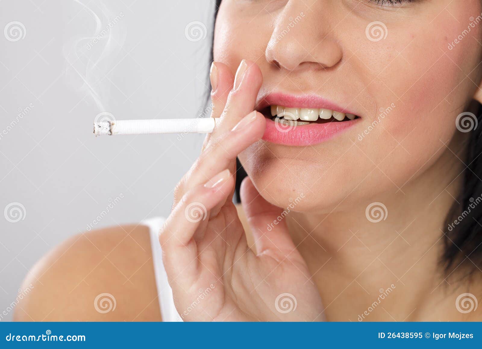Smoking addict stock image. Image of person, rudeness - 26438595