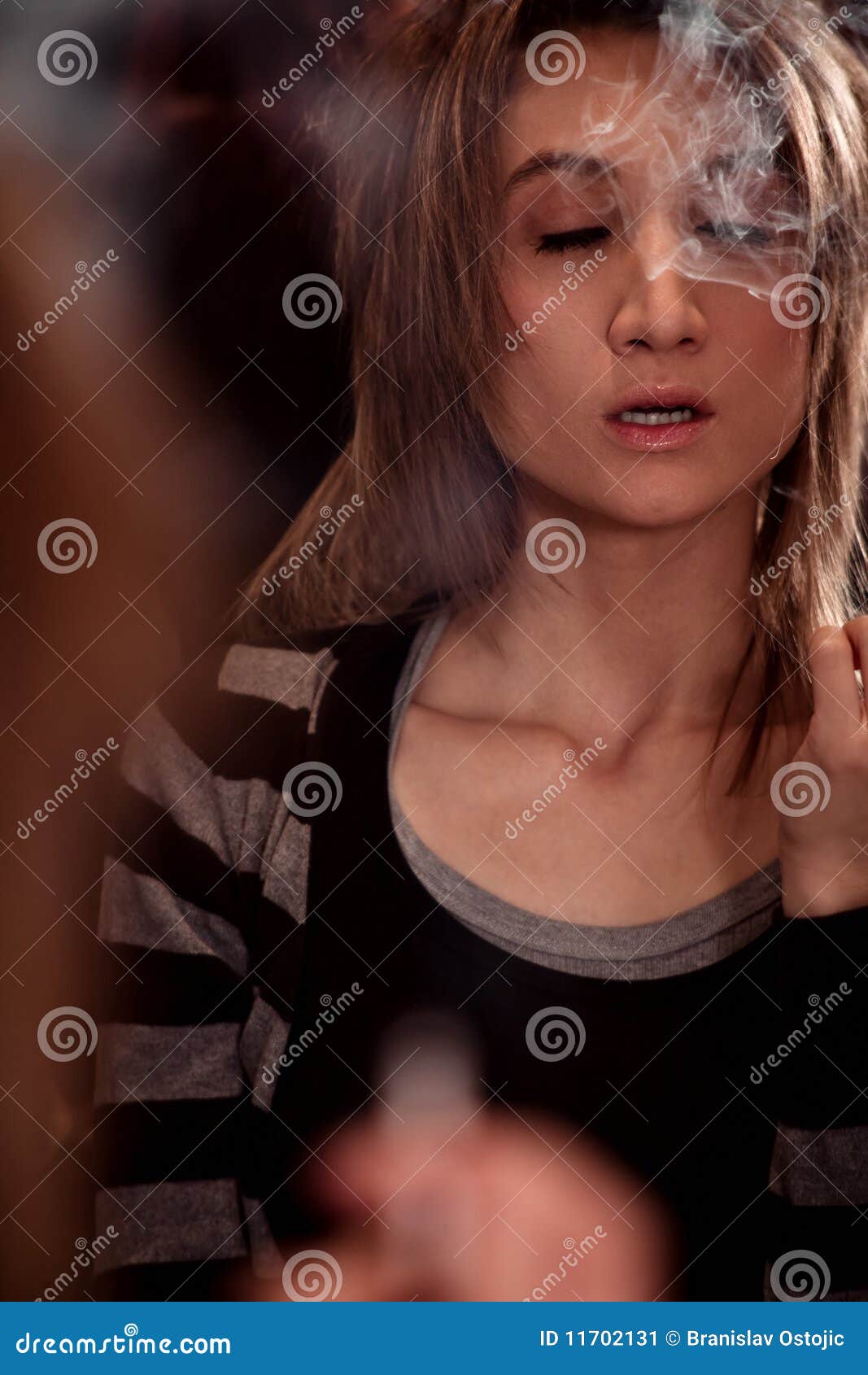 Smoking addiction stock image. Image of mirror, woman - 11702131