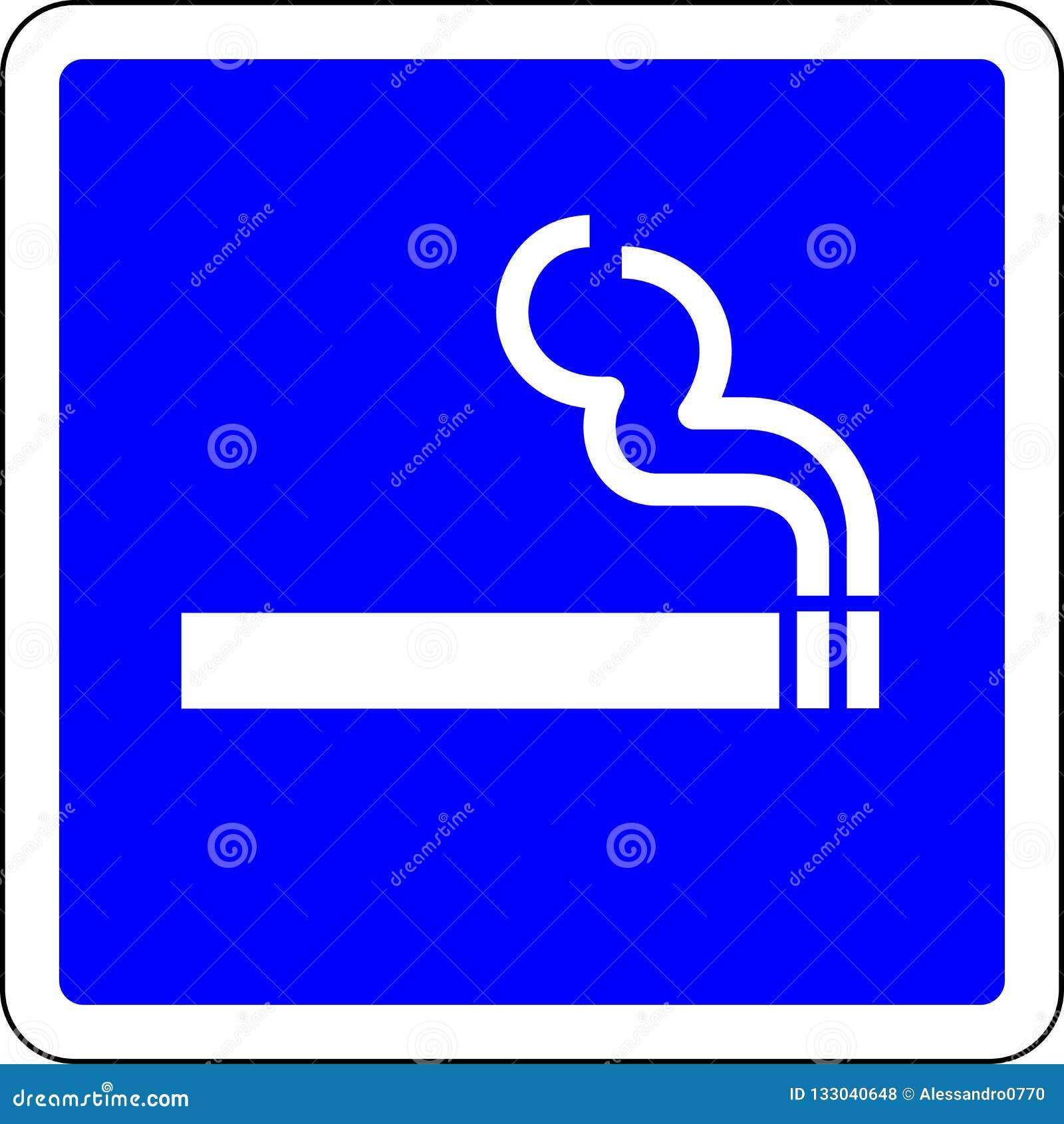 Smoking allowed sign stock illustration. Illustration of stub - 133040648