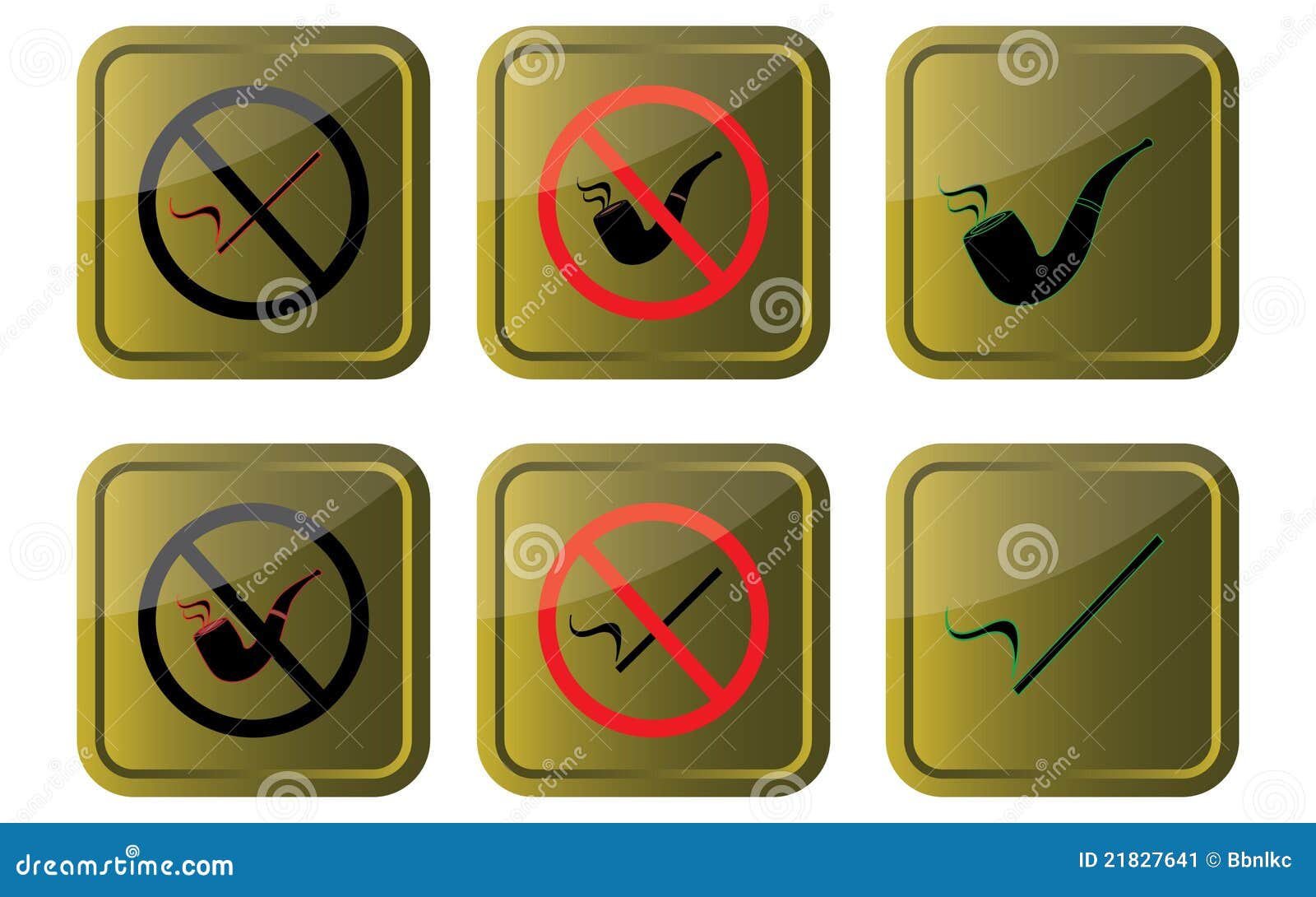 Smoking Allowed Icon. Round Blue Sign With White Pictogram And Black ...