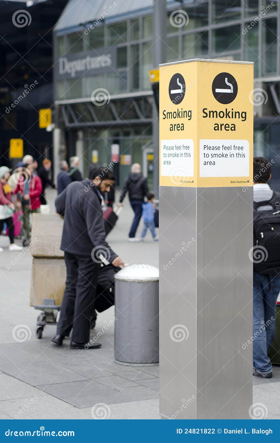 Smoking Area editorial photography. Image of travel, smoking - 24821822