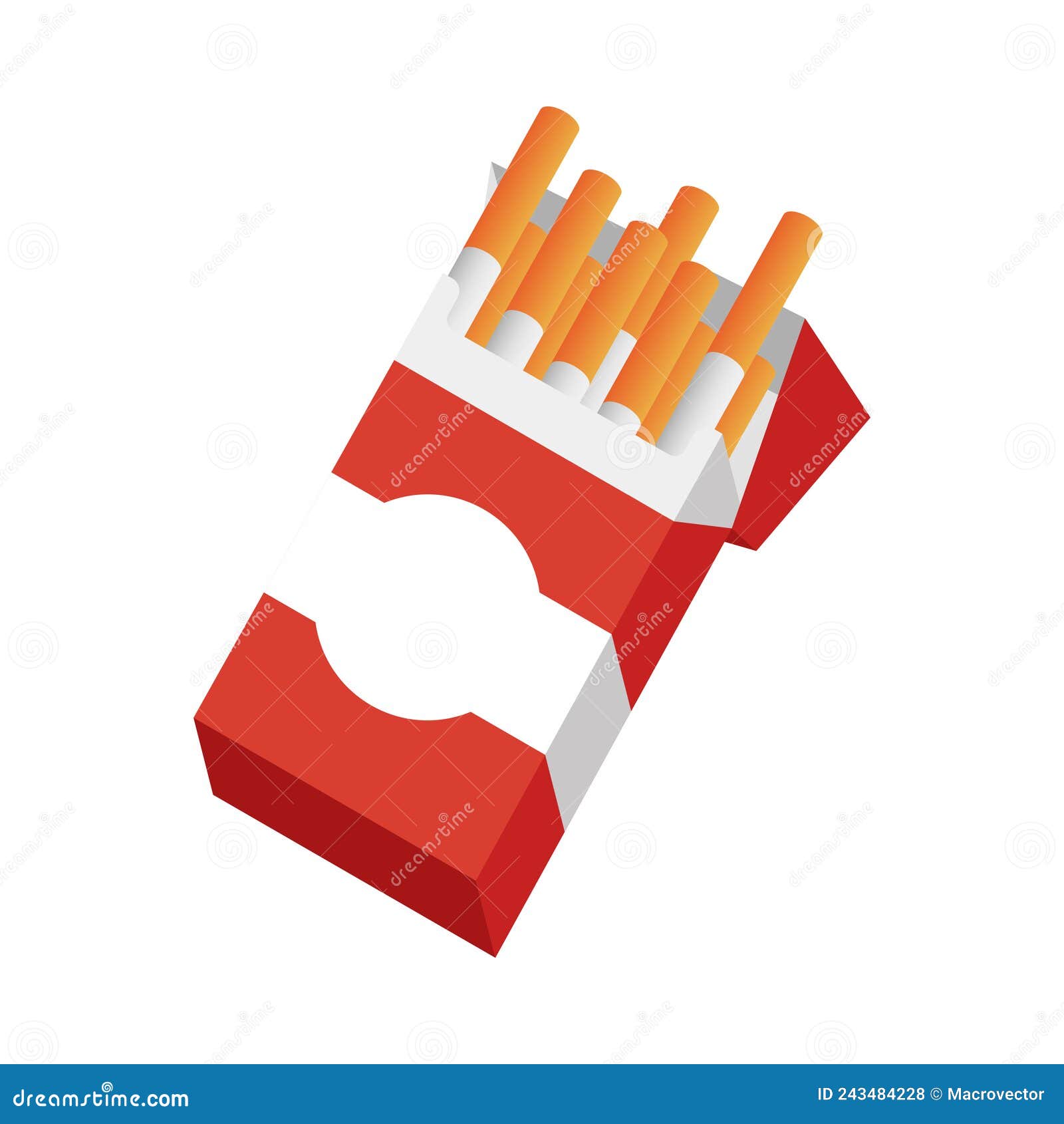 Pack of Cigarettes Composition Stock Vector - Illustration of lifestyle ...
