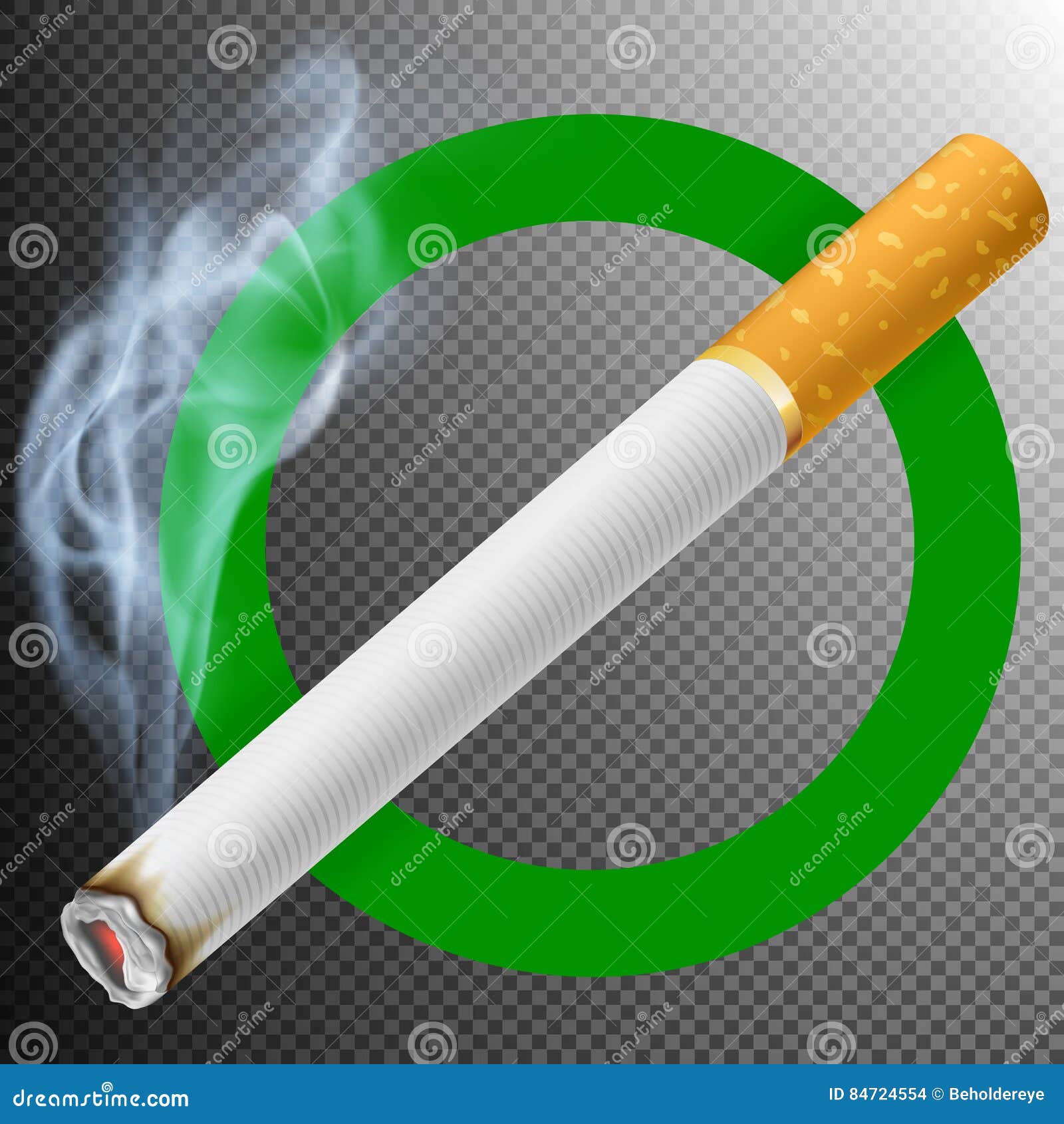 Designated Smoking Area - Printable Sticker Stock Image | CartoonDealer ...