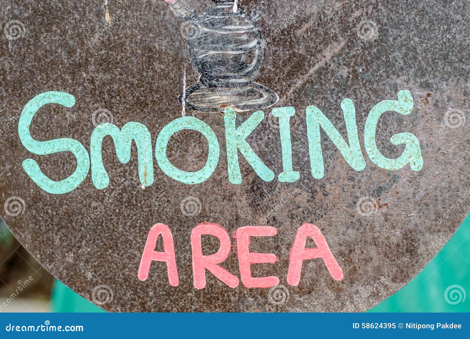 Smoking area text stock image. Image of warning, smoking - 58624395