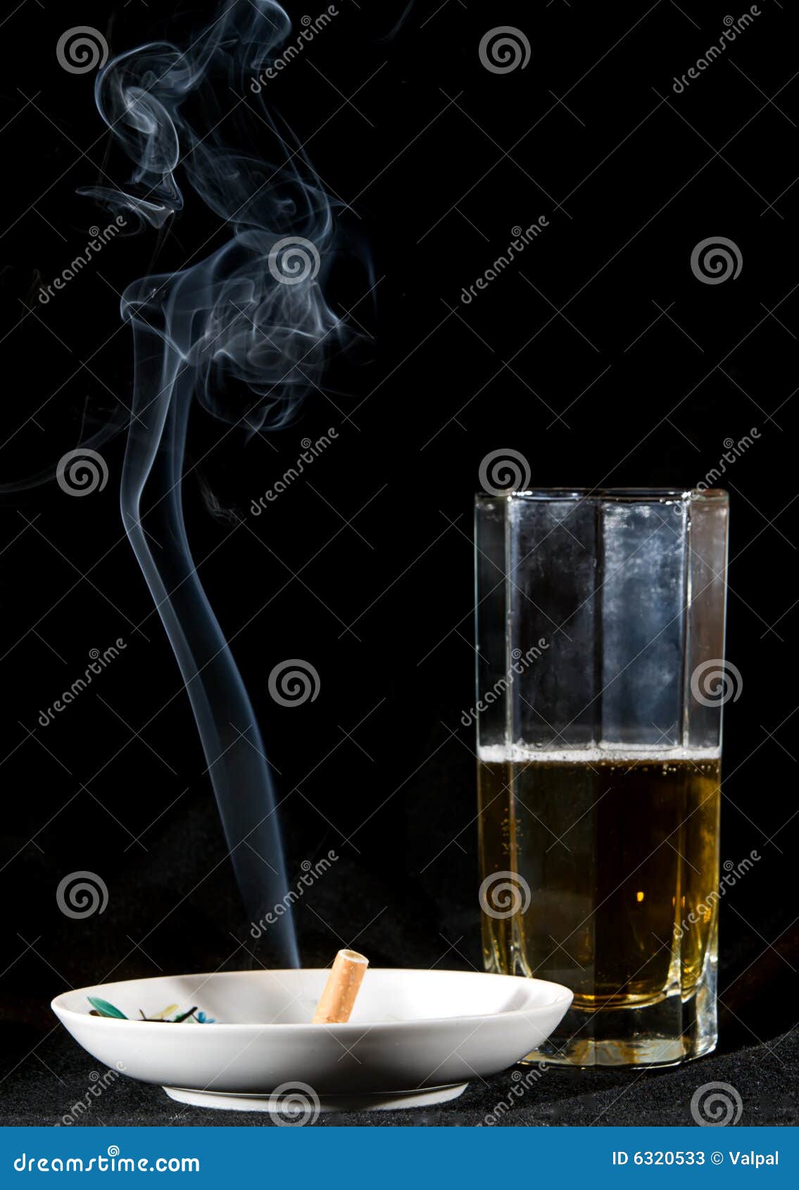 Smoking And Beer Drnk Picture. Image: 6320533