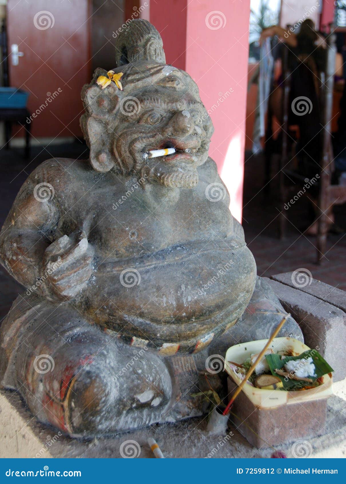 Smoking Budah stock photo. Image of statue, store, smoking - 7259812