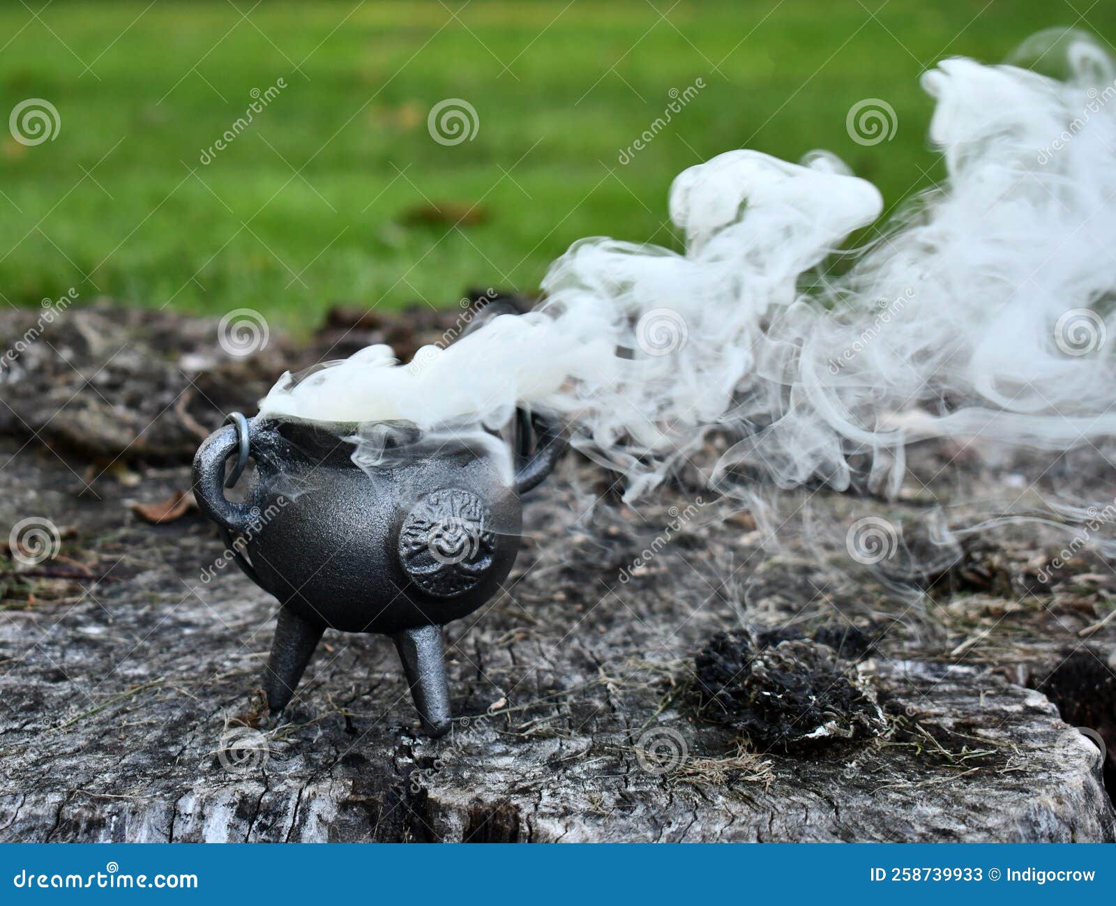 Smoking Cauldron And Magic Potions Royalty-Free Stock Photography ...