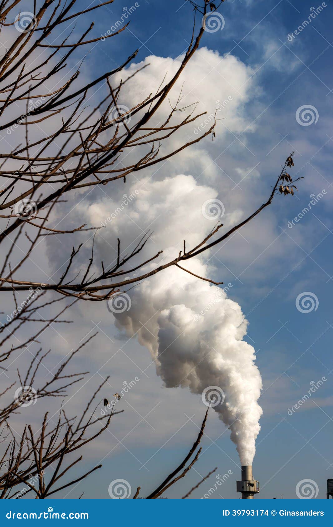 Smoking chimneys stock photo. Image of fine, industry - 39793174
