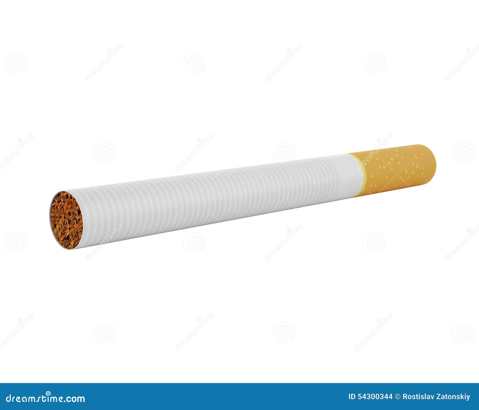 Smoking Cigarette Isolated on a White Background Stock Illustration ...