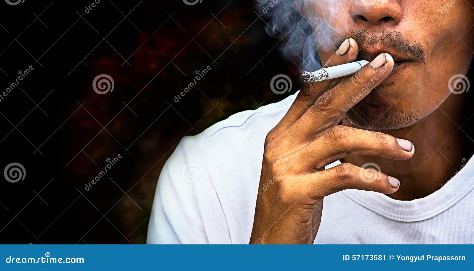 Smoking cigarette stock image. Image of cigarette, addict - 57173581