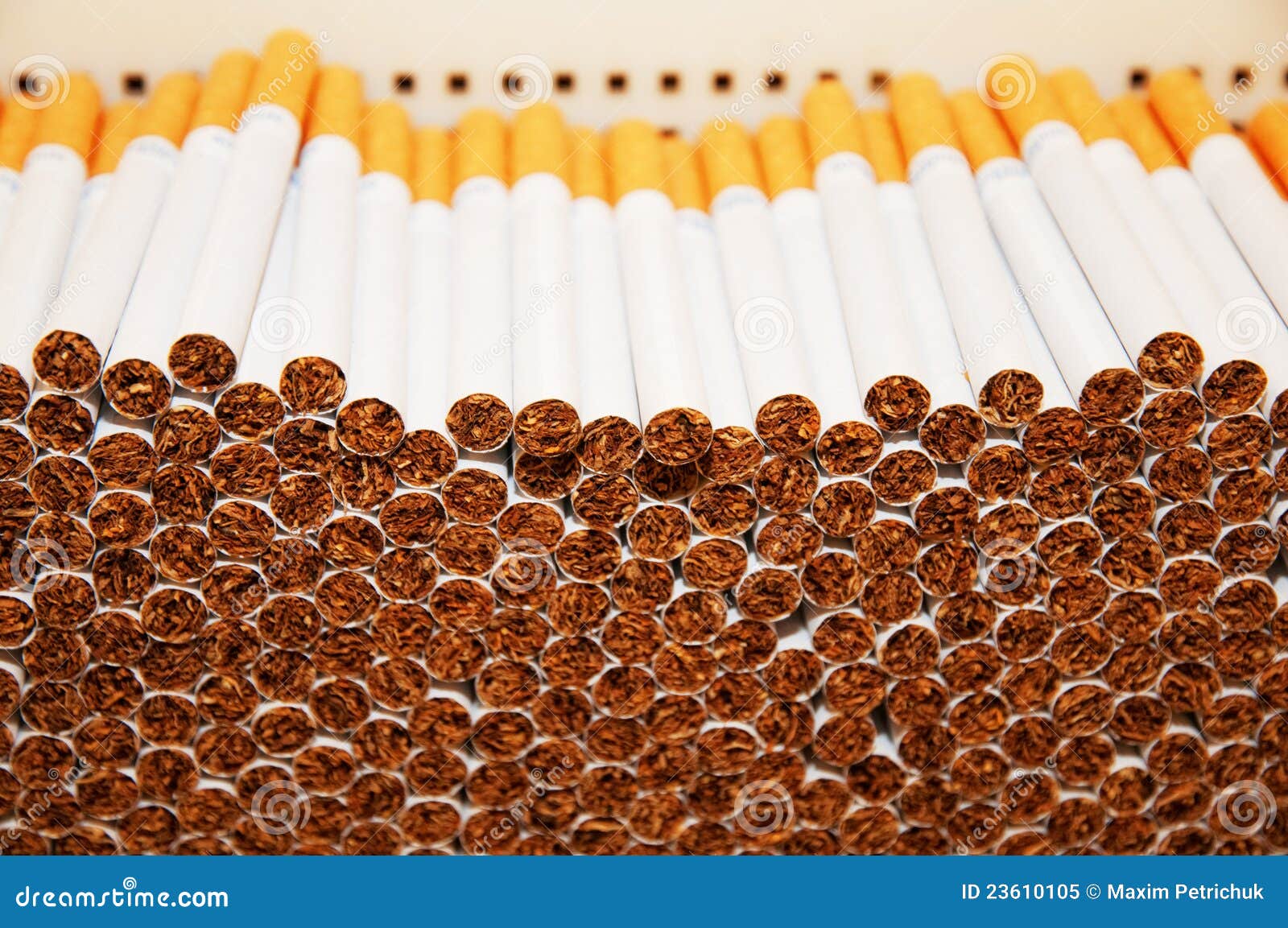 Smoking Cigarettes in a Stack Stock Image - Image of smoking, cancer ...