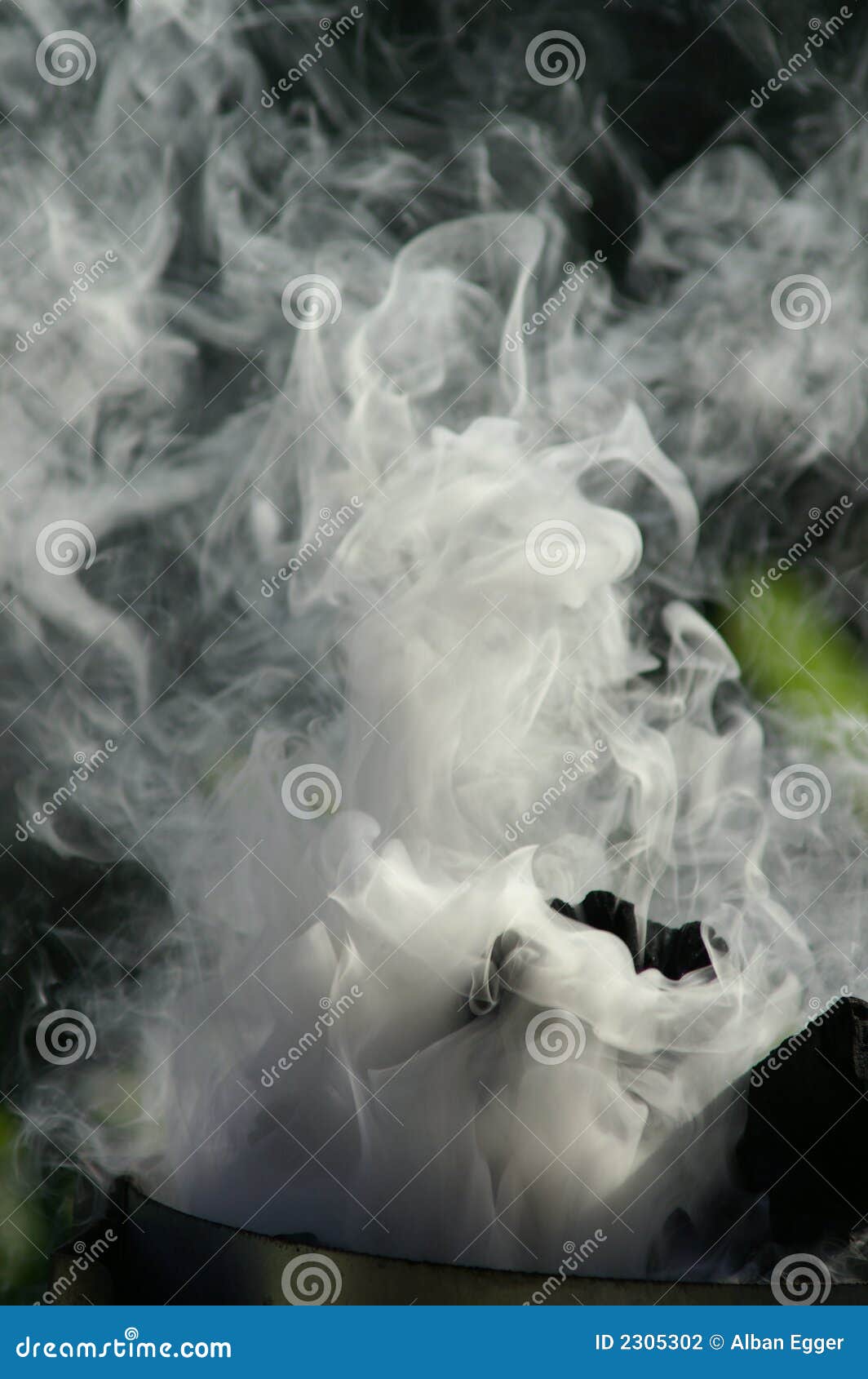 Smoking coal stock photo. Image of burn, fire, chef, garden - 2305302
