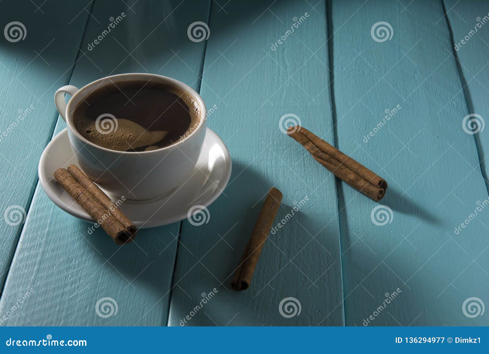 Smoking cup of coffee stock image. Image of breakfast - 136294977