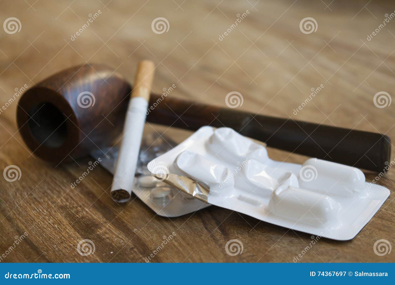 Smoking is Dangerous To the Health Stock Image - Image of blister ...