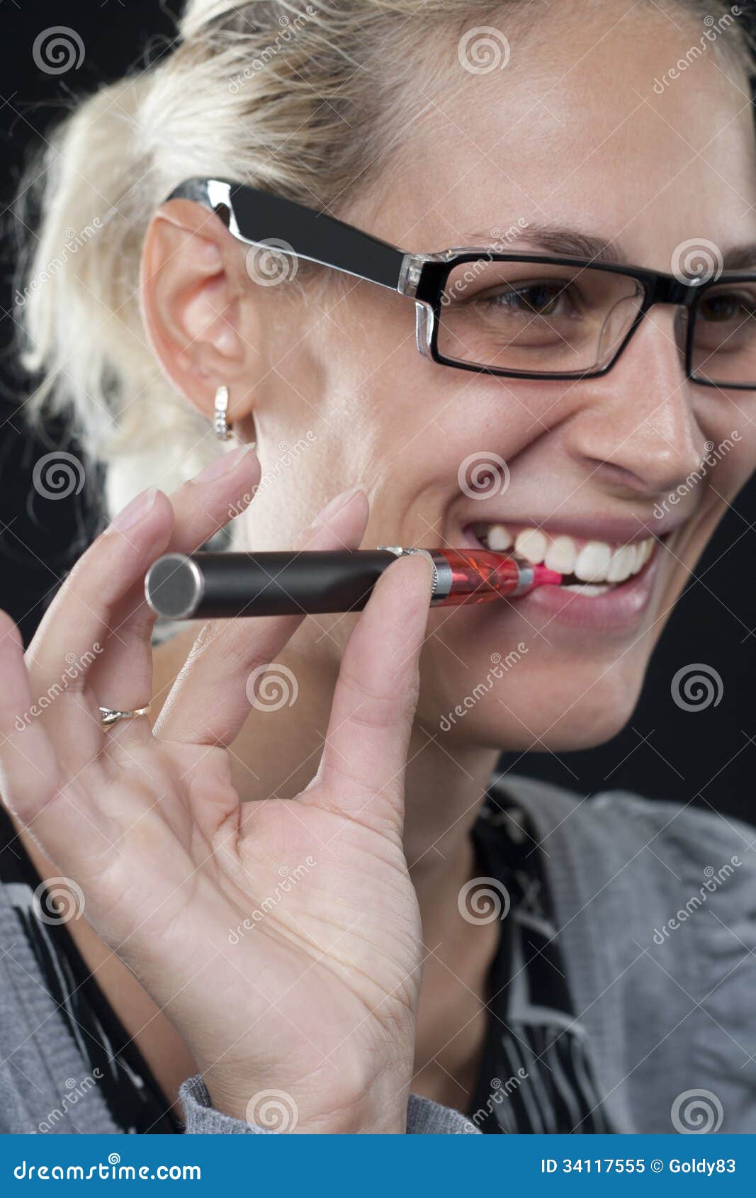 Smoking Electric Cigarettes 3 Stock Image - Image of dependency, finger ...