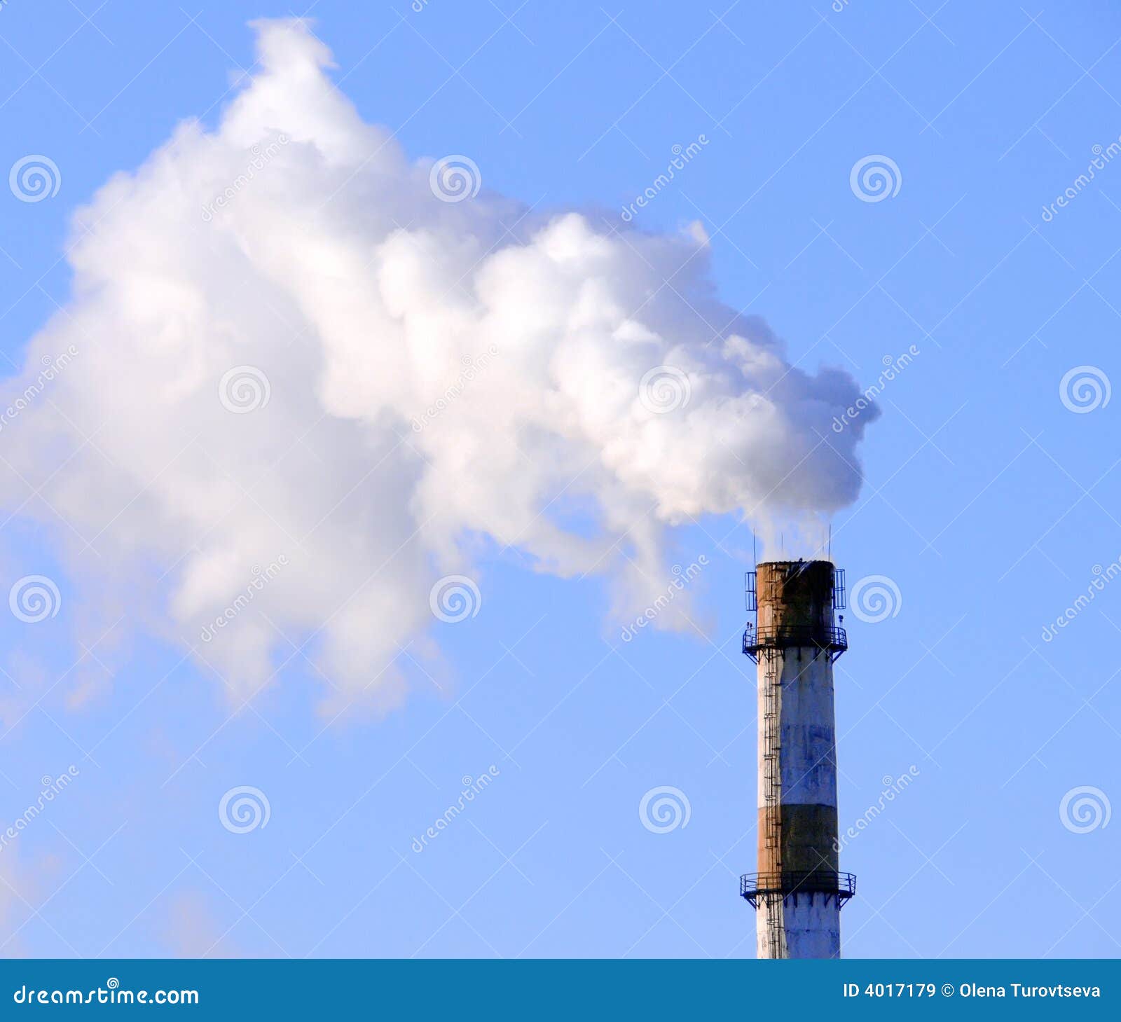 Smoking factory pipe stock image. Image of coal, generation - 4017179