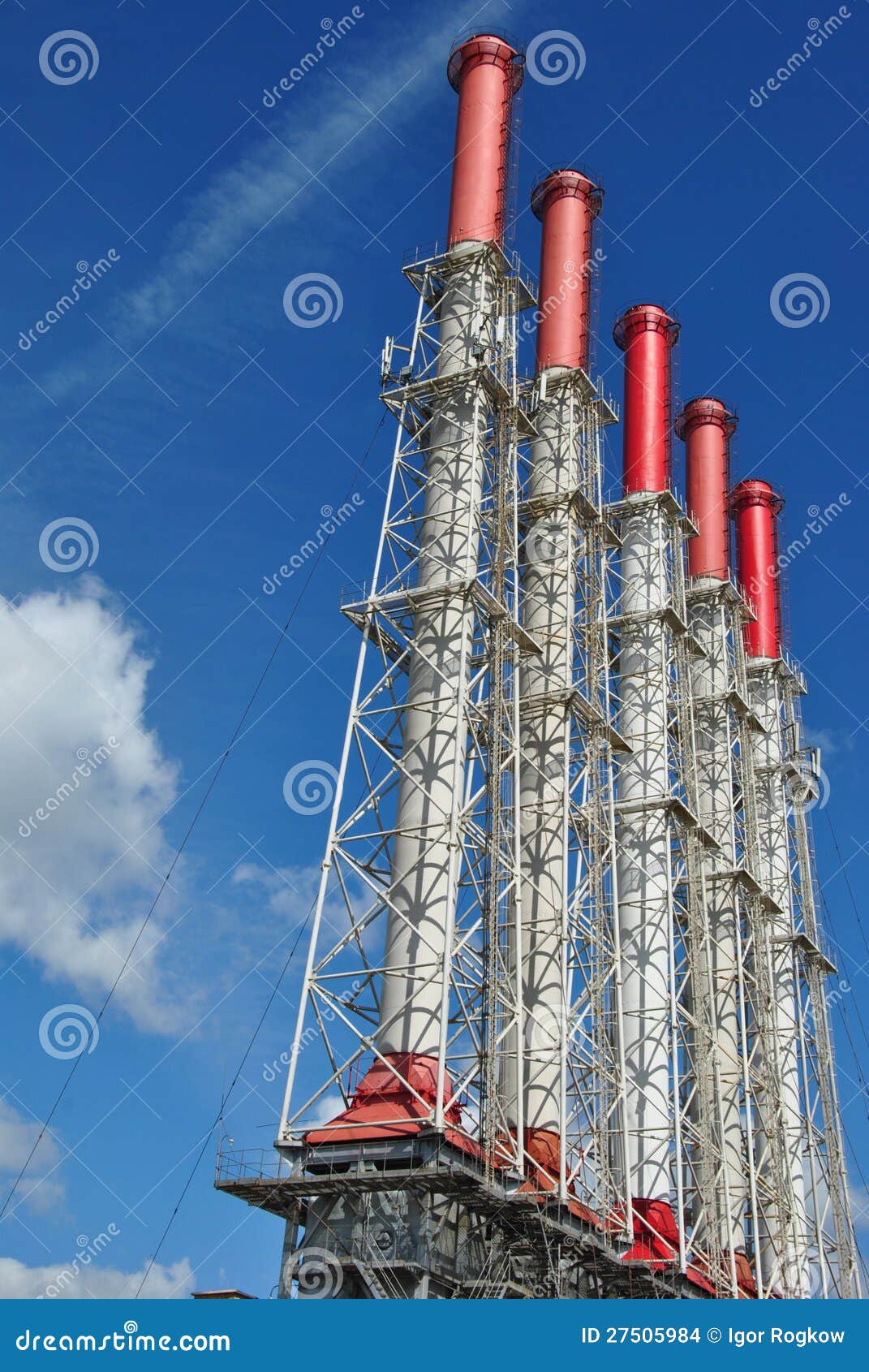 Smoking factory pipes editorial stock image. Image of plant - 27505984