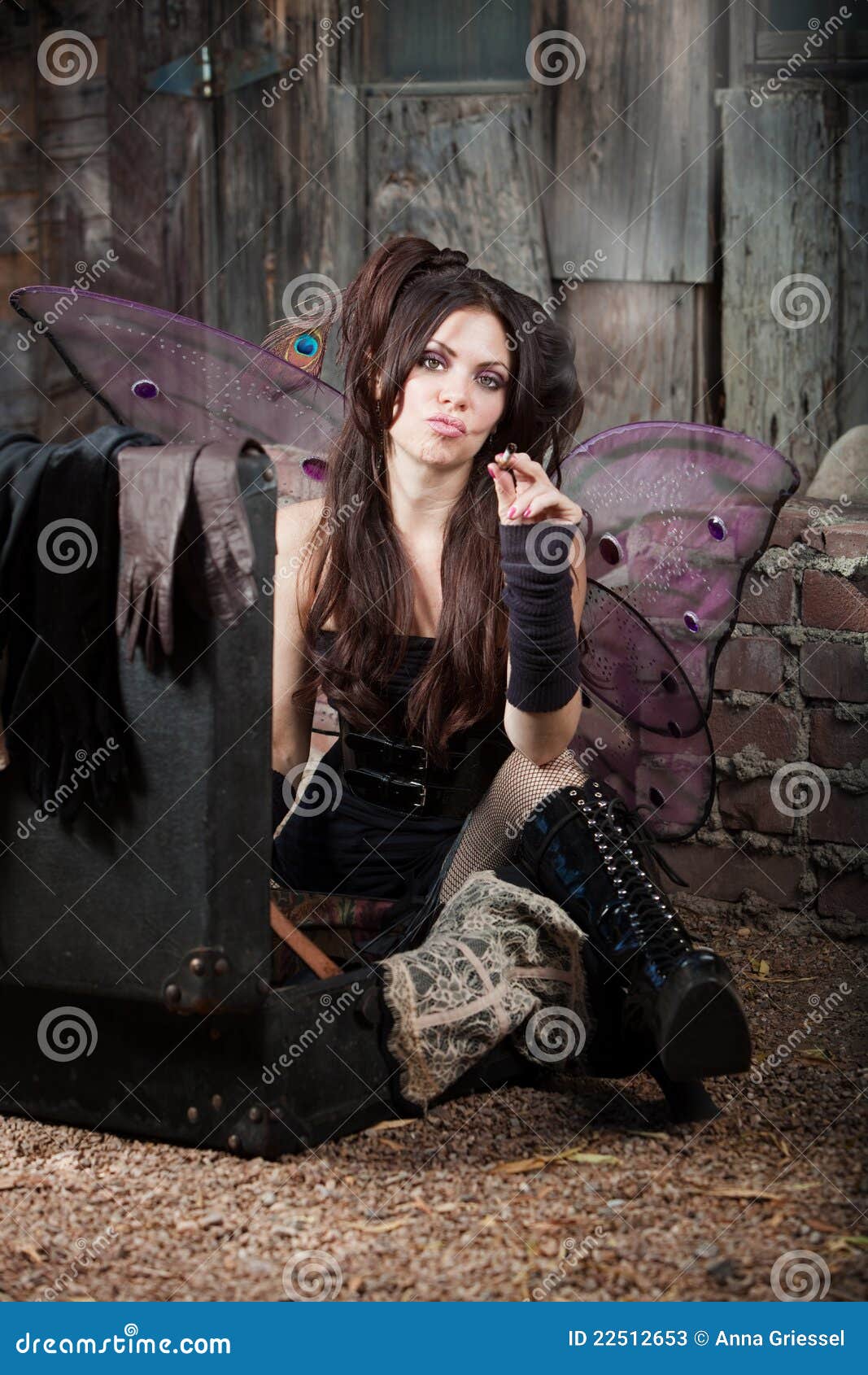 Smoking Fairy stock image. Image of fantasy, lady, female - 22512653