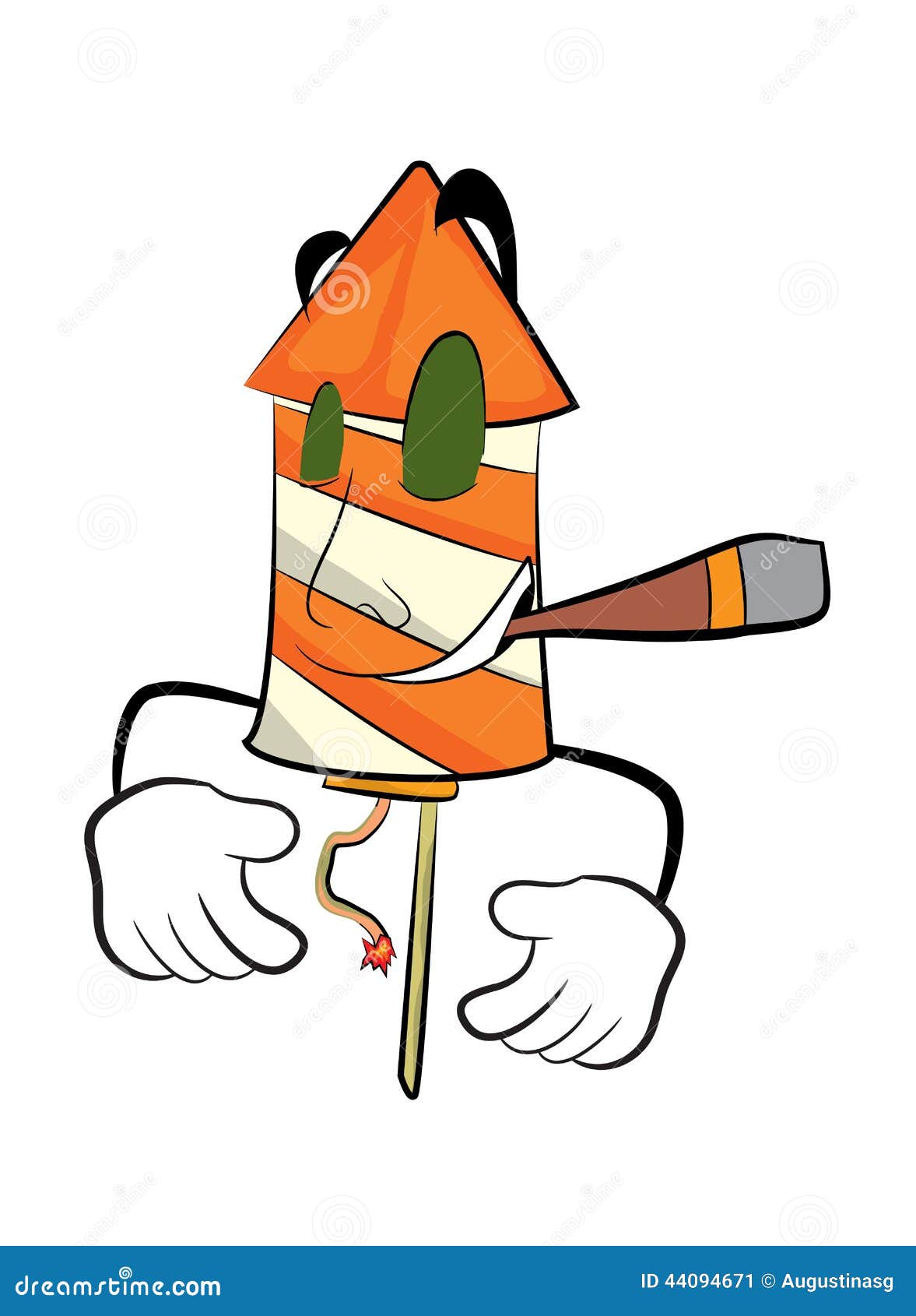 Sad Fireworks Cartoon Royalty-Free Illustration | CartoonDealer.com ...