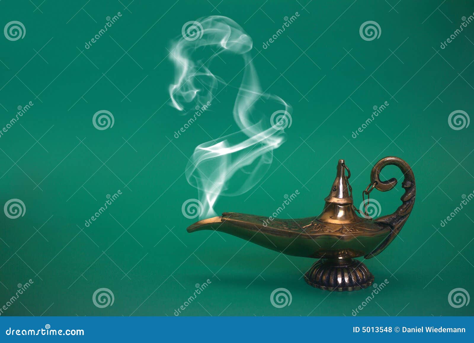 Smoking Genie Lamp stock photo. Image of mystical, gold - 5013548