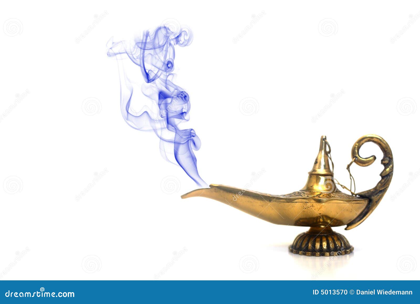 Smoking Genie Lamp stock photo. Image of aladdin, metallic - 5013570