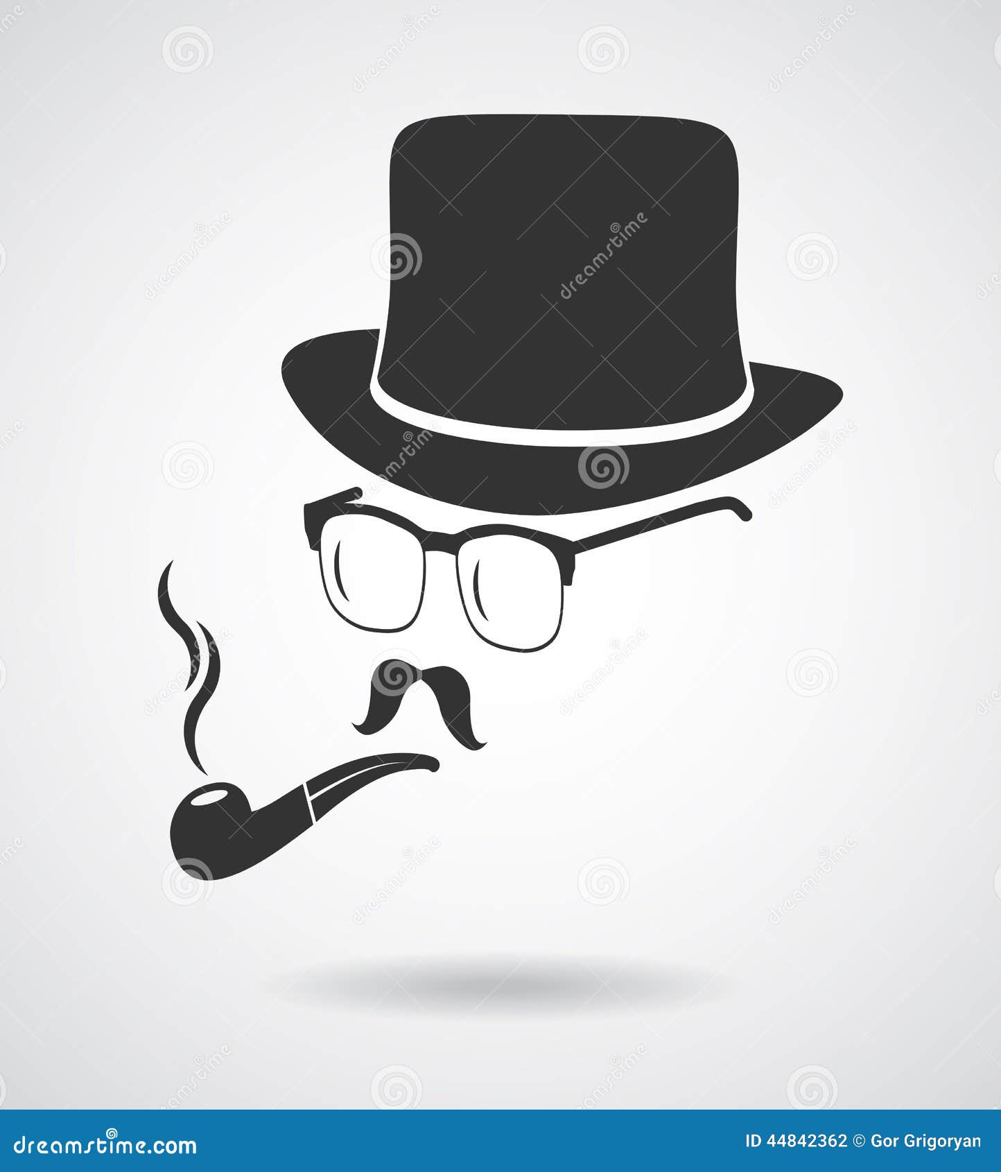 Smoking Gentleman. Vintage Design Elements Set Like Icon Stock Vector ... Smoking Gentleman. Vintage Design Elements Set Like Icon Stock Vector ...