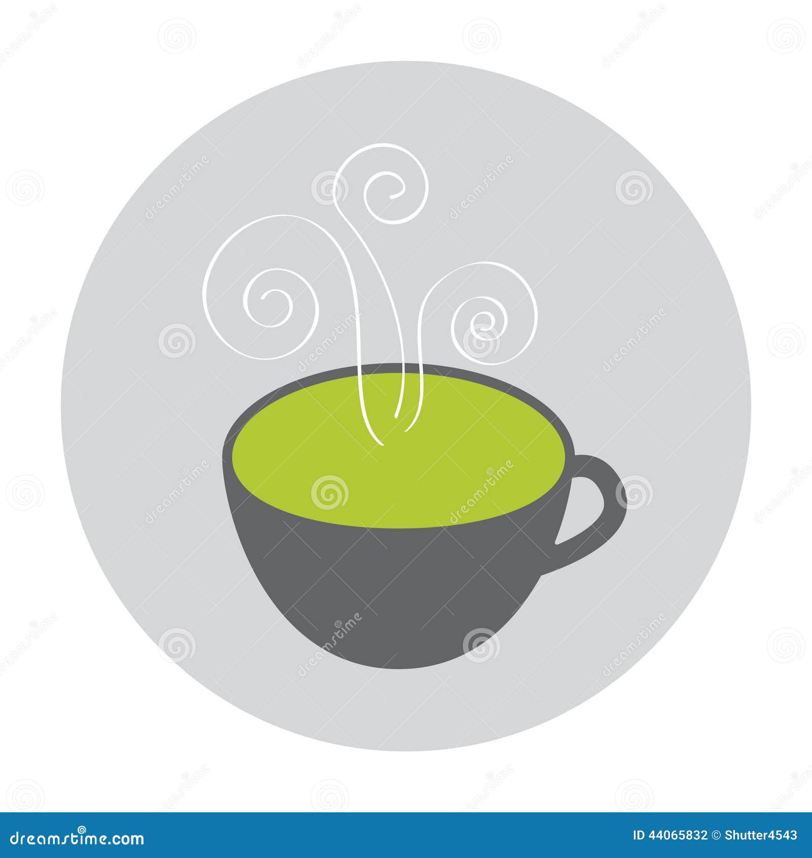 Smoking Green Tea icon stock vector. Illustration of aroma - 44065832