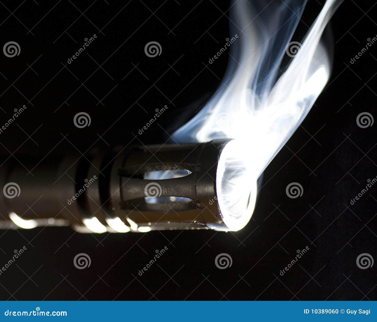 Smoking gun stock photo. Image of pistol, carbine, bullets - 10389060