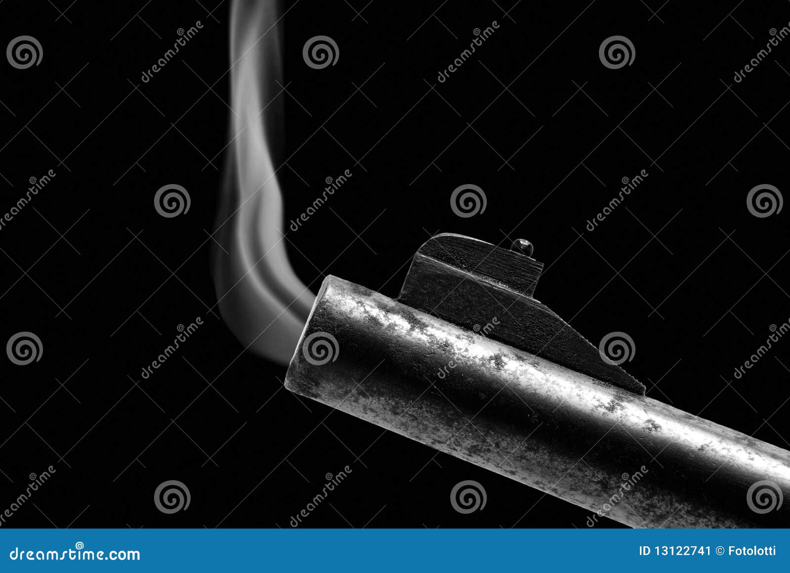 Smoking gun stock image. Image of pistol, shooting, kill - 13122741