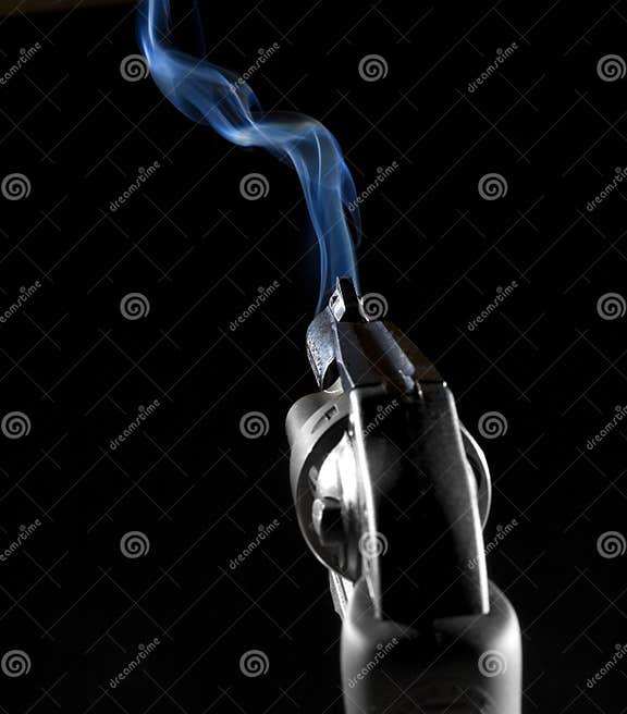 Smoking gun stock photo. Image of bullet, night, fire - 13514980