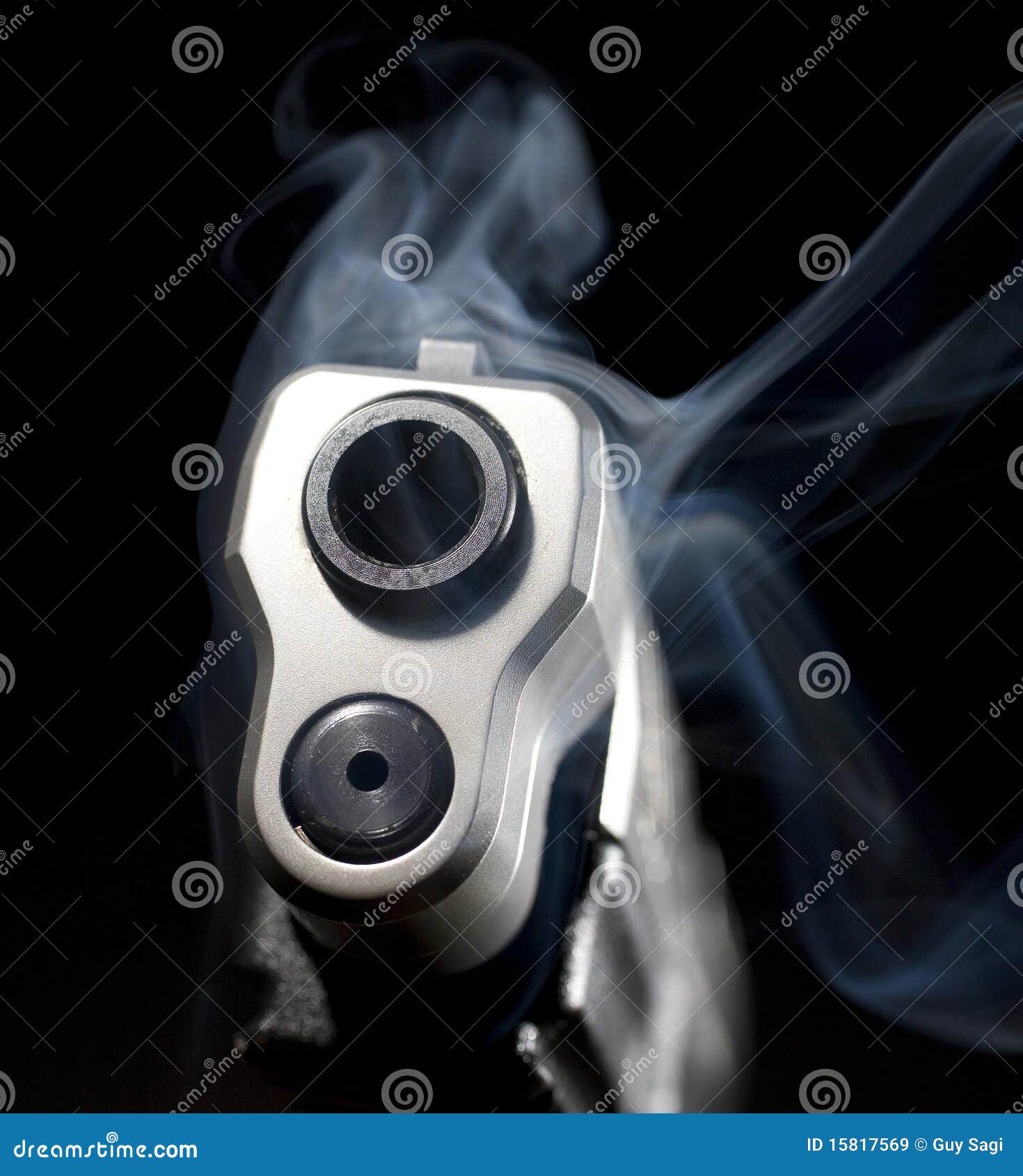 Smoking gun stock image. Image of muzzle, black, barrel - 15817569