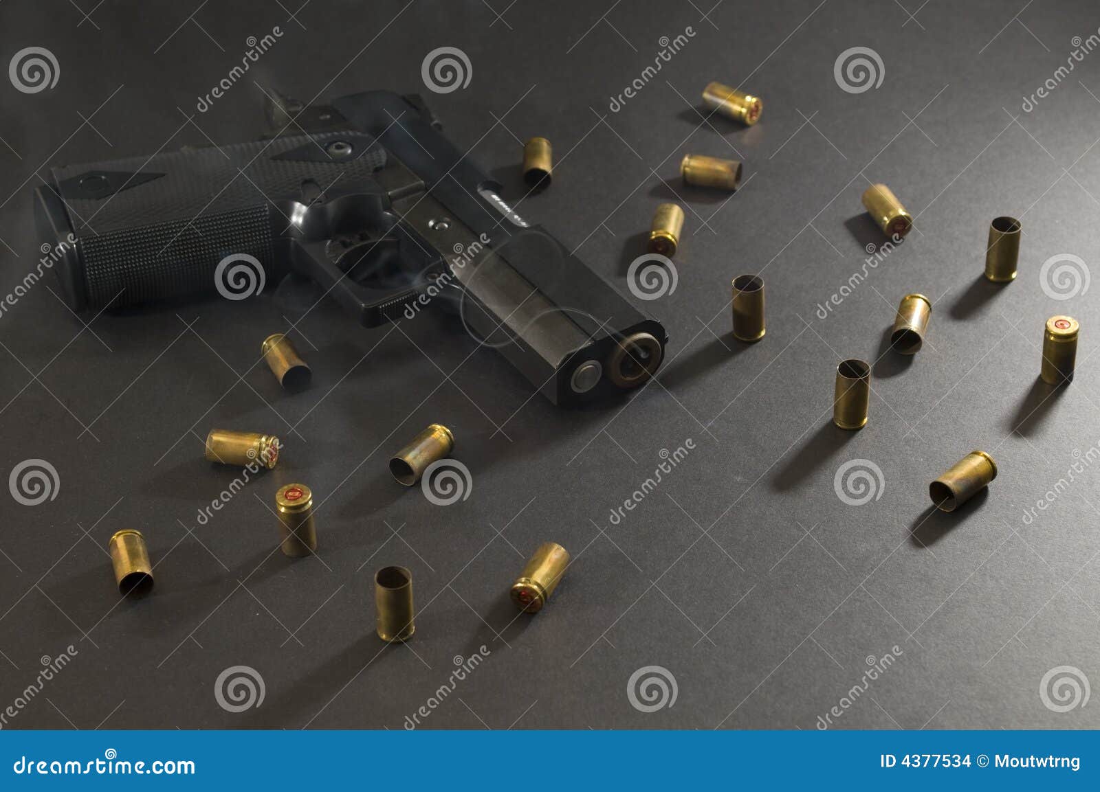 Smoking gun stock photo. Image of brown, firearm, fight - 4377534