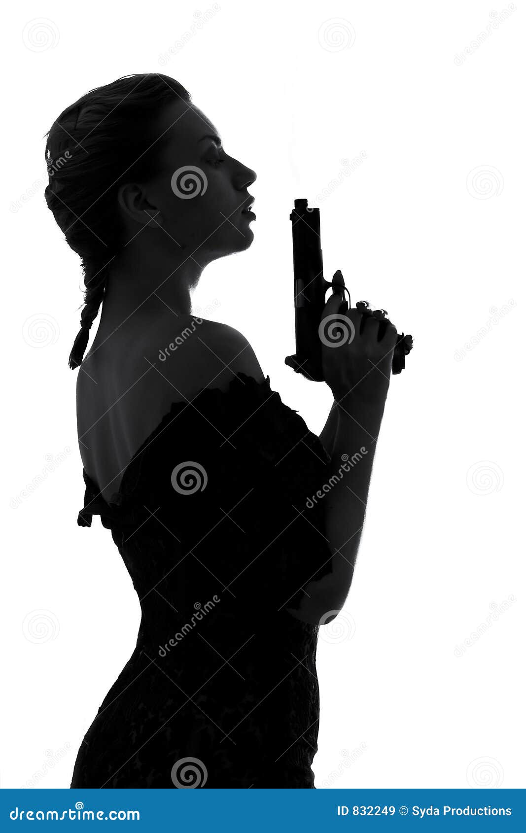 Smoking gun stock image. Image of body, contrast, adult - 832249