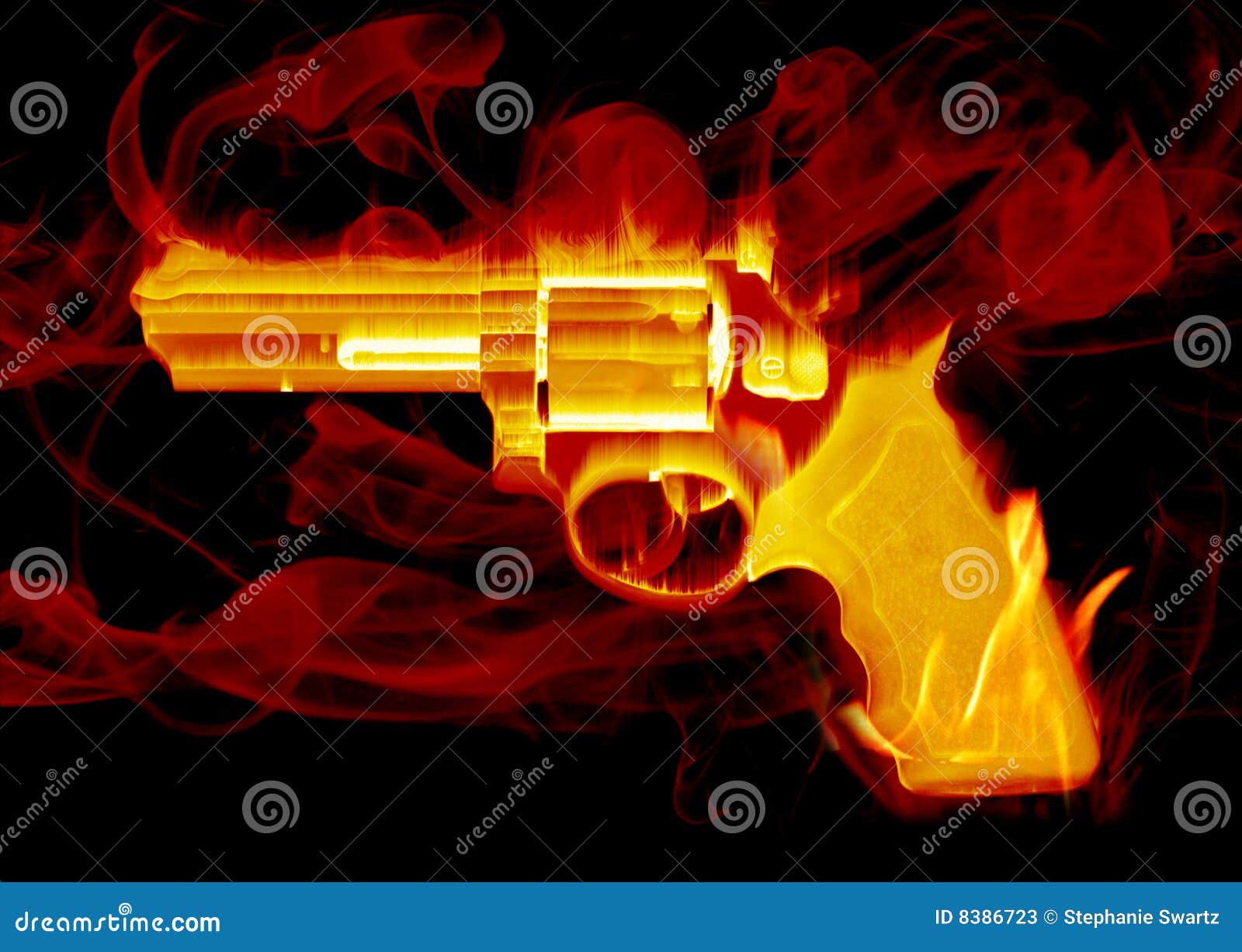 Smoking gun stock illustration. Illustration of backdrop - 8386723