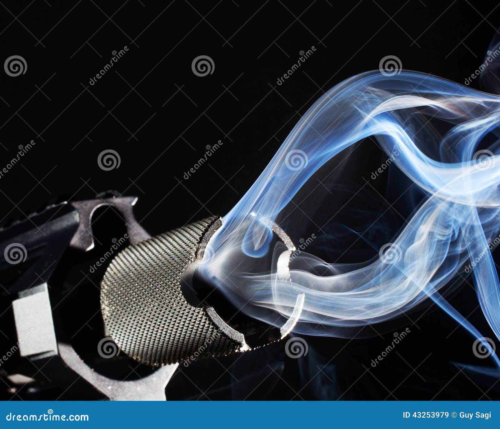 Smoking gun stock image. Image of black, smoking, metal - 43253979