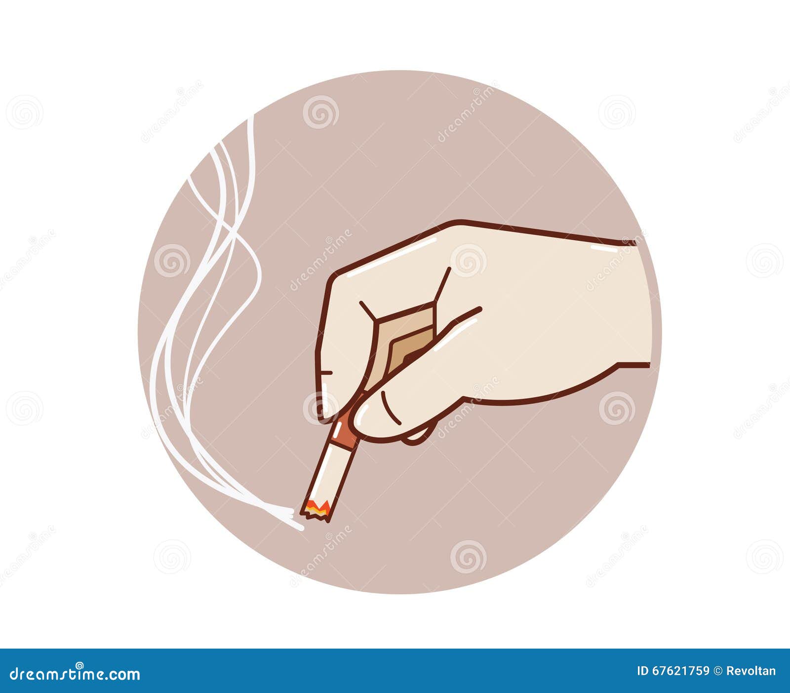 Smoking hand pose. stock vector. Illustration of smoking - 67621759