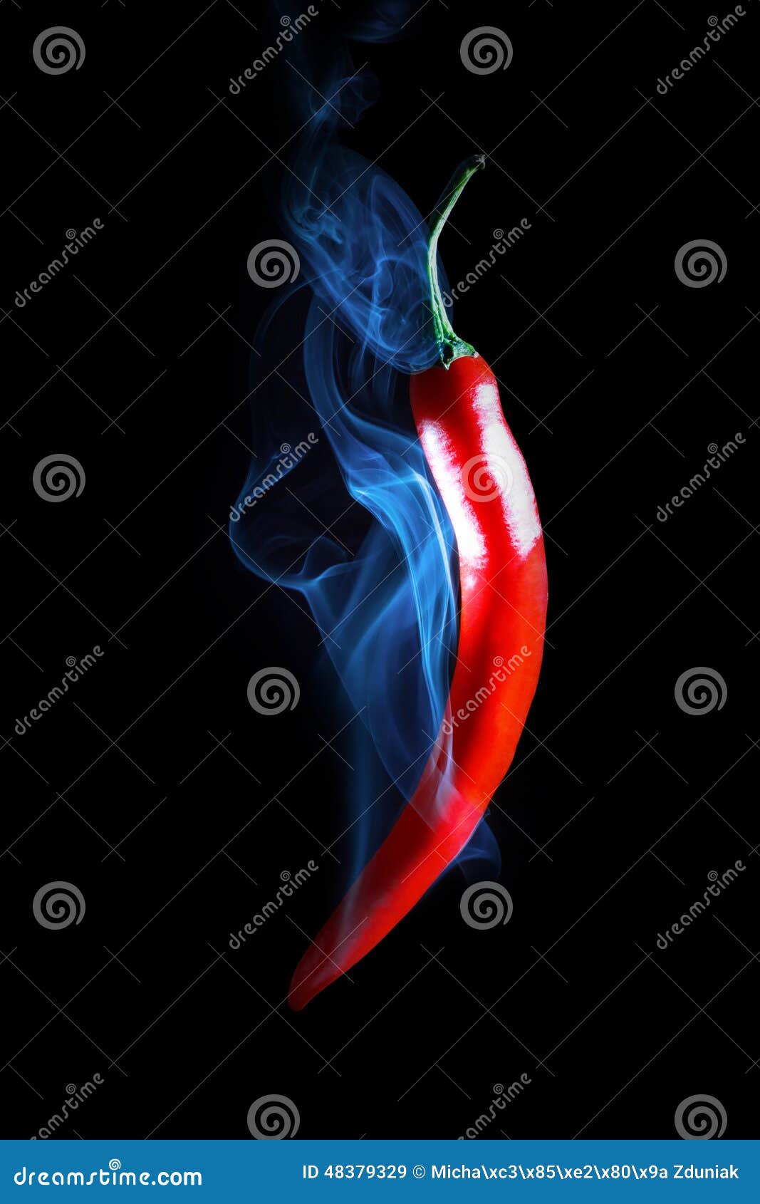 Smoking Hot Red Chilli Pepper Stock Image - Image of object, eating ...