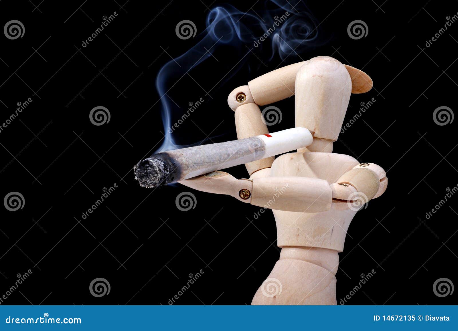 Smoking A Joint Royalty Free Stock Photo - Image: 14672135