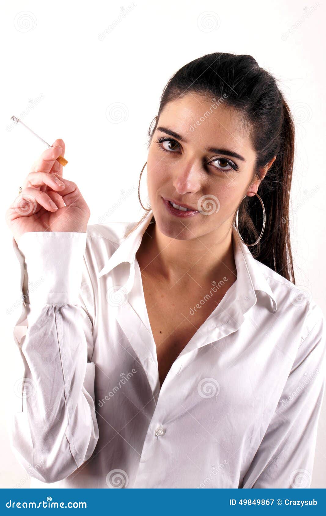 Smoking lady stock image. Image of glamor, smoking, black - 49849867