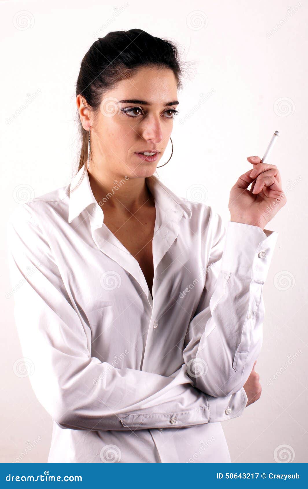 Smoking lady stock image. Image of sensual, person, glamor - 50643217