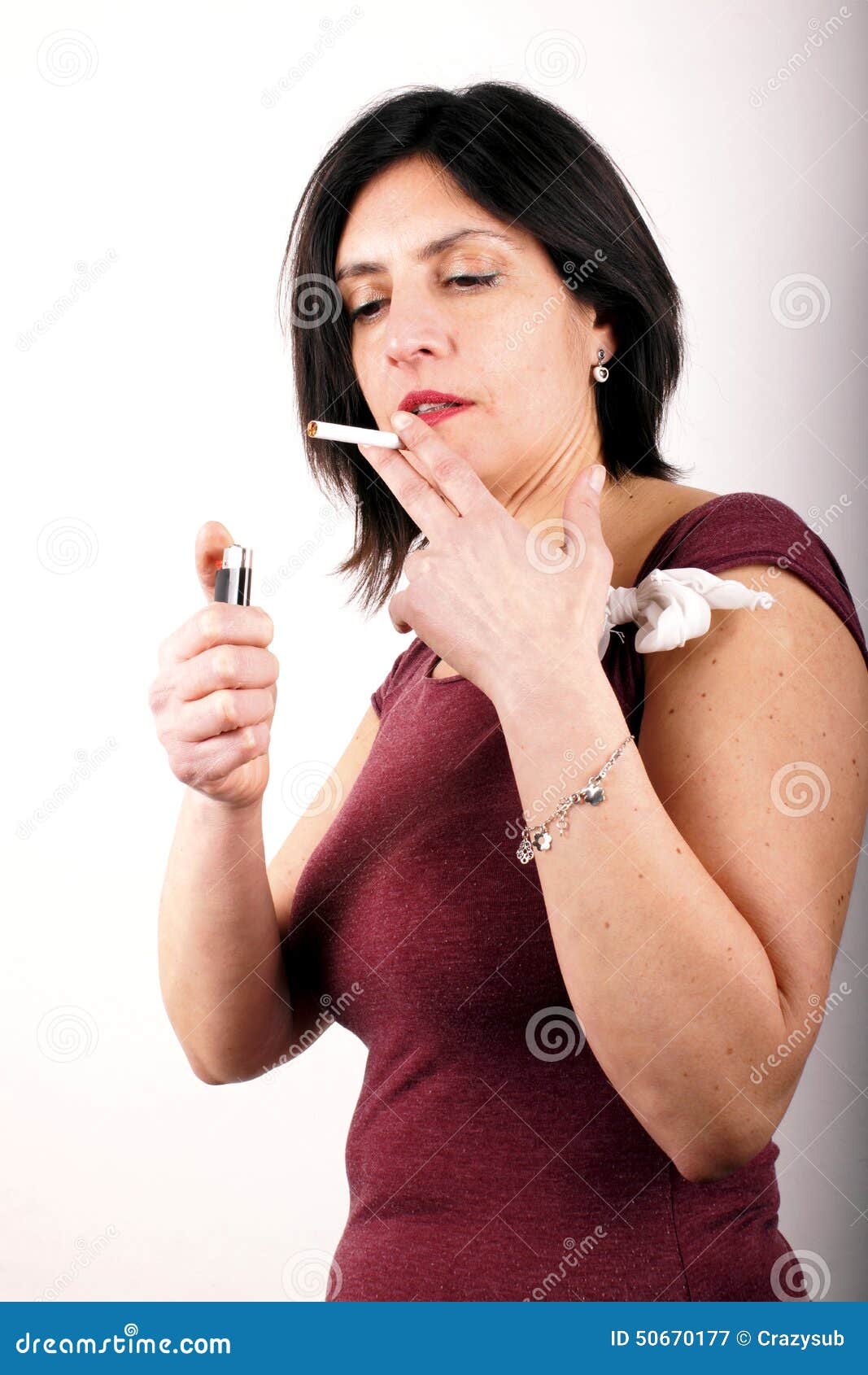 Smoking lady stock image. Image of hand, person, model - 50670177