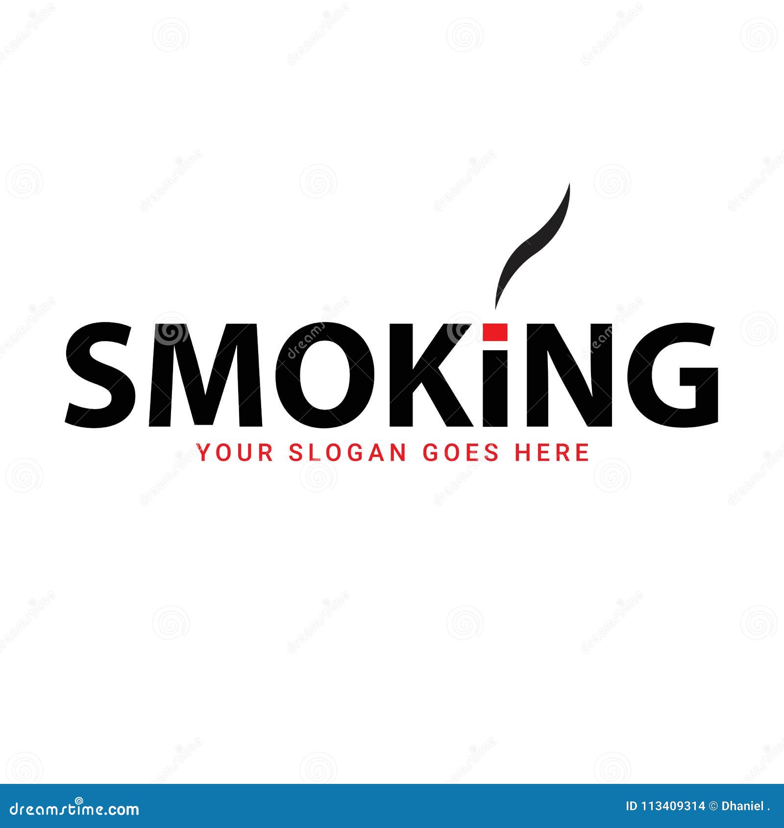 Smoking Logo Design stock vector. Illustration of smoking - 113409314